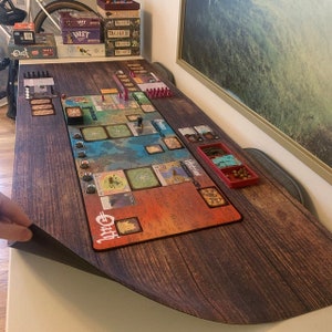 Weathered Oak Play Mat/ Gripmat: Ideal for Board Games, Card, Games ...