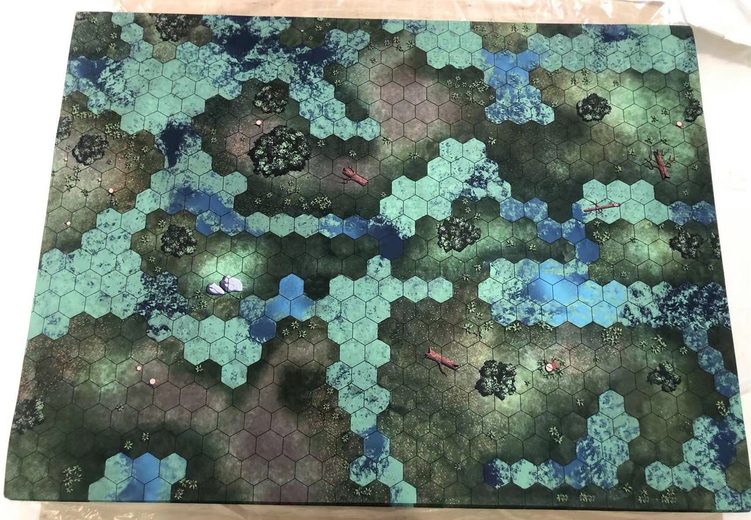 Heroscape Swampland Play Mat / Gripmat With 1.75 Hexes - Etsy