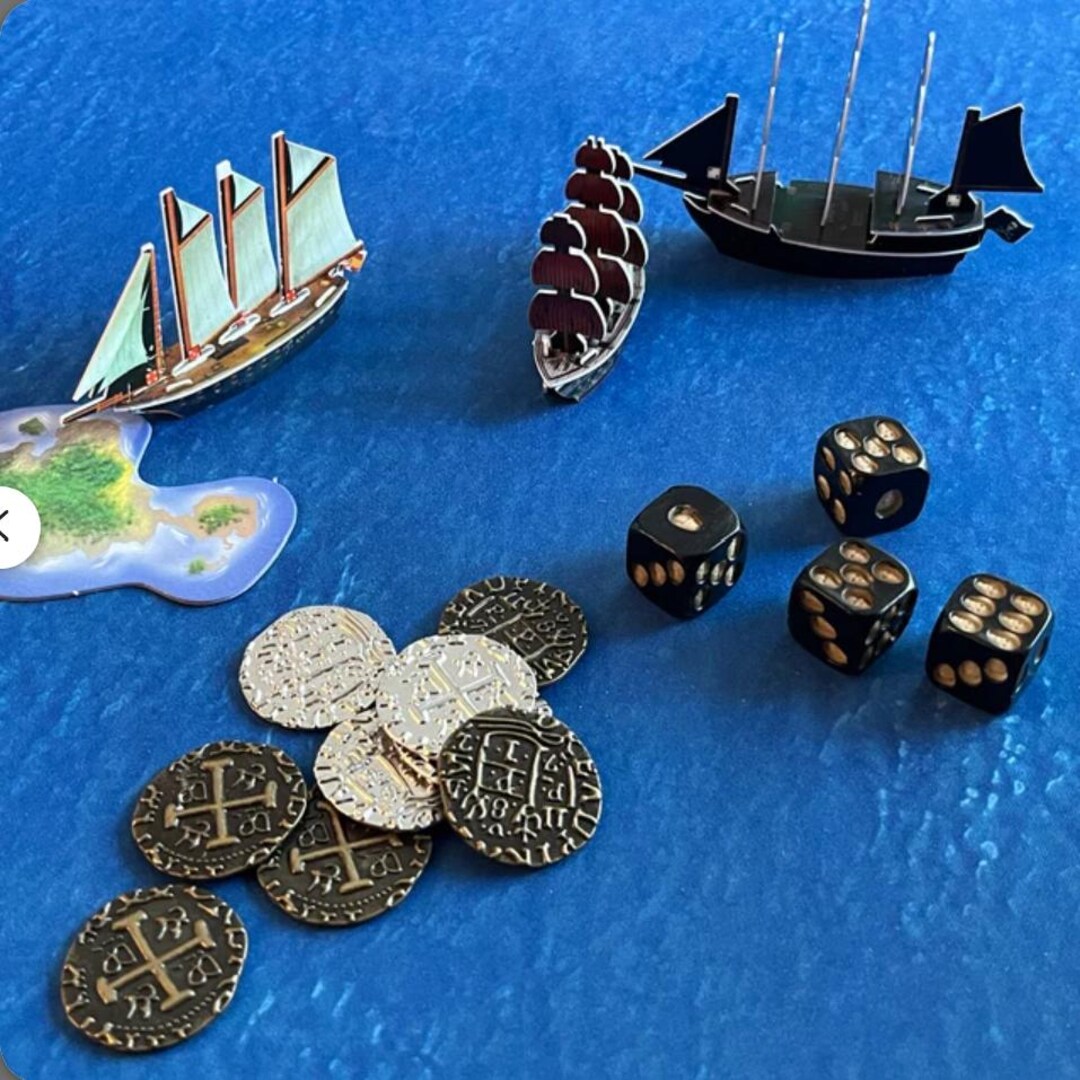 Sea Play Mat / Gripmat Perfect for Catan, Axis & Allies, Sails of Glory ...