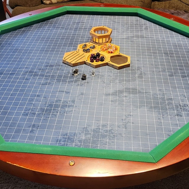 Dungeon Floor Play Mat W/ 1" Grid / Gripmat Perfect for D&D, Pathfinder ...
