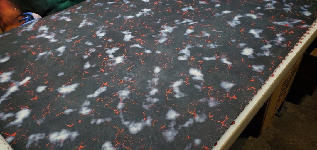 Lava Play Mat / Gripmat Perfect for Dwarven Forge, Tile Laying Games ...