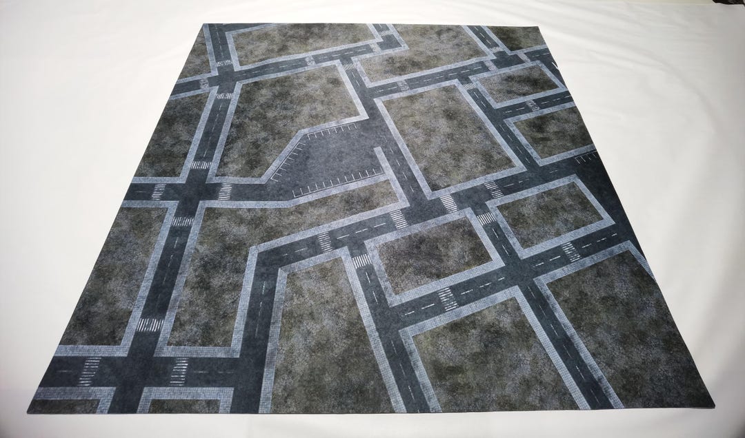 City Streets 8mm Scale Playmat / Gripmat Multiple Sizes Perfect for ...