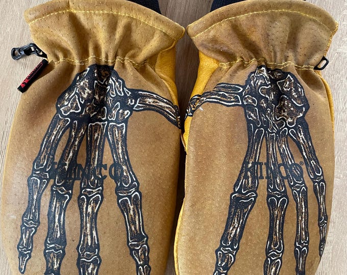 Skeleton Bones Kinco Custom Ski and Snowboard Gloves - Etsy