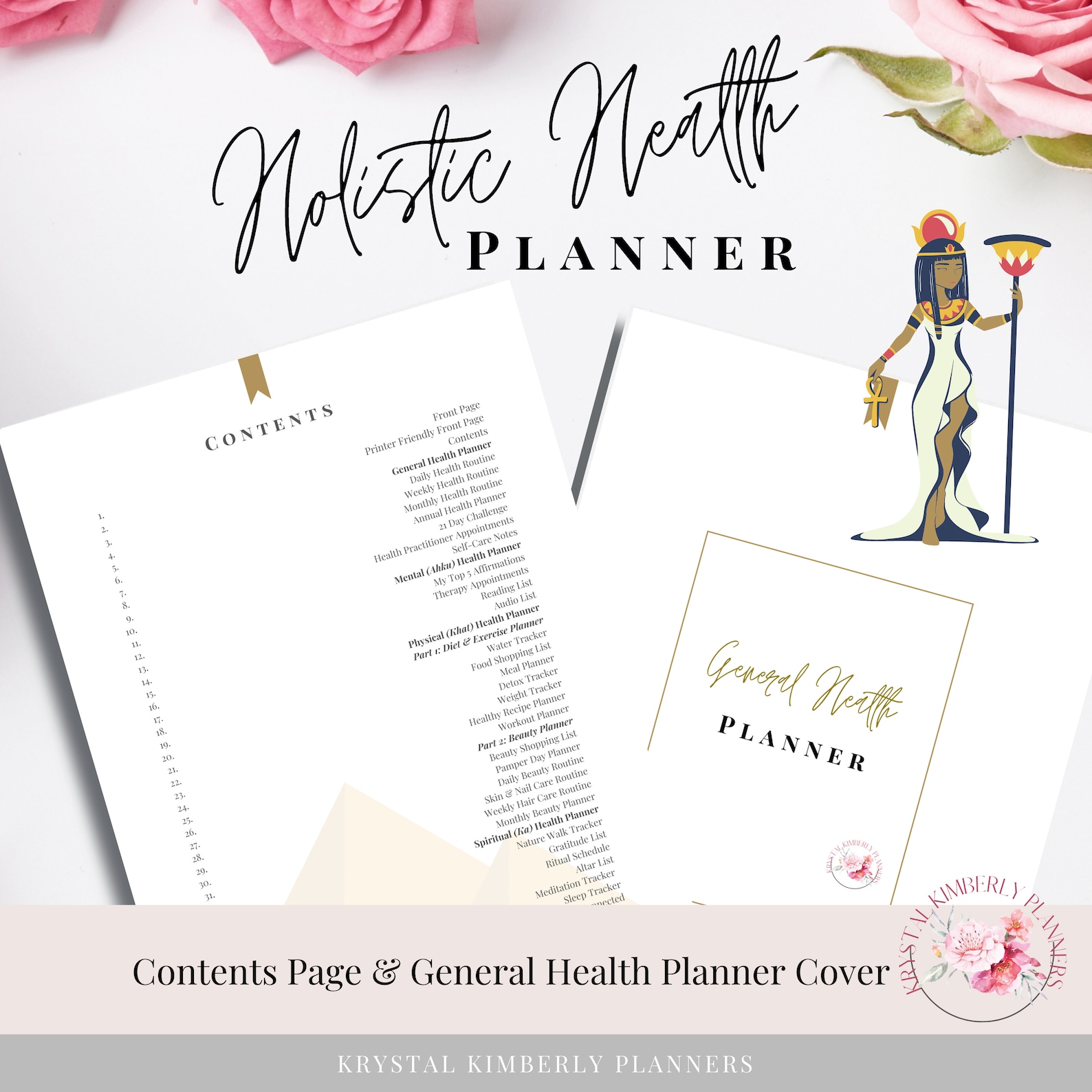 Holistic Health Planner A4 & A5 Digital Printable Mental Health ...