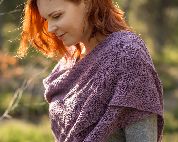 Malva Shawl Knitting Pattern | Etsy