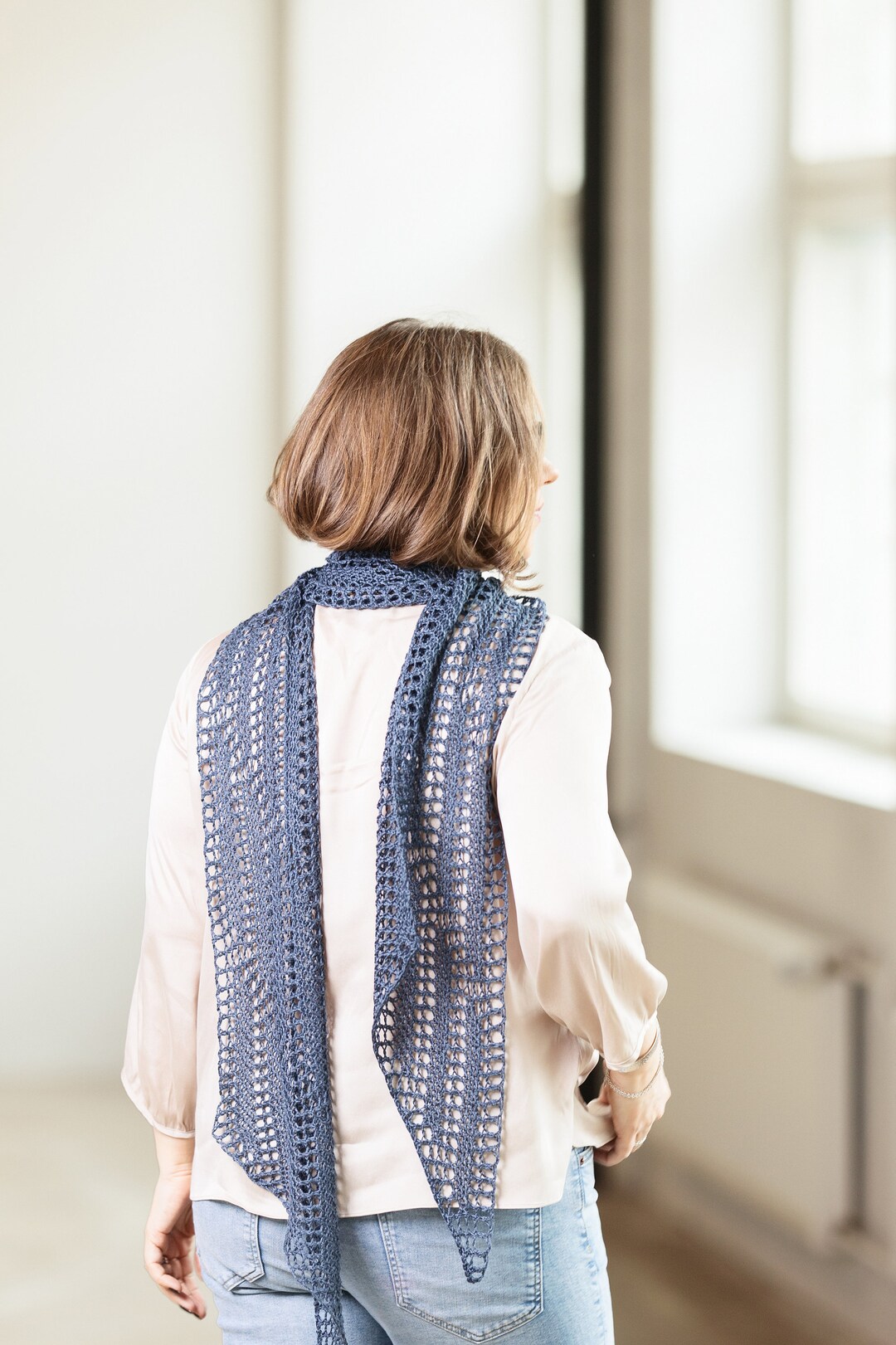 KNITTING PATTERN // Open Skies Scarf / Small Rectangle Lace Scarf Knitting Pattern, Easy Lace ...