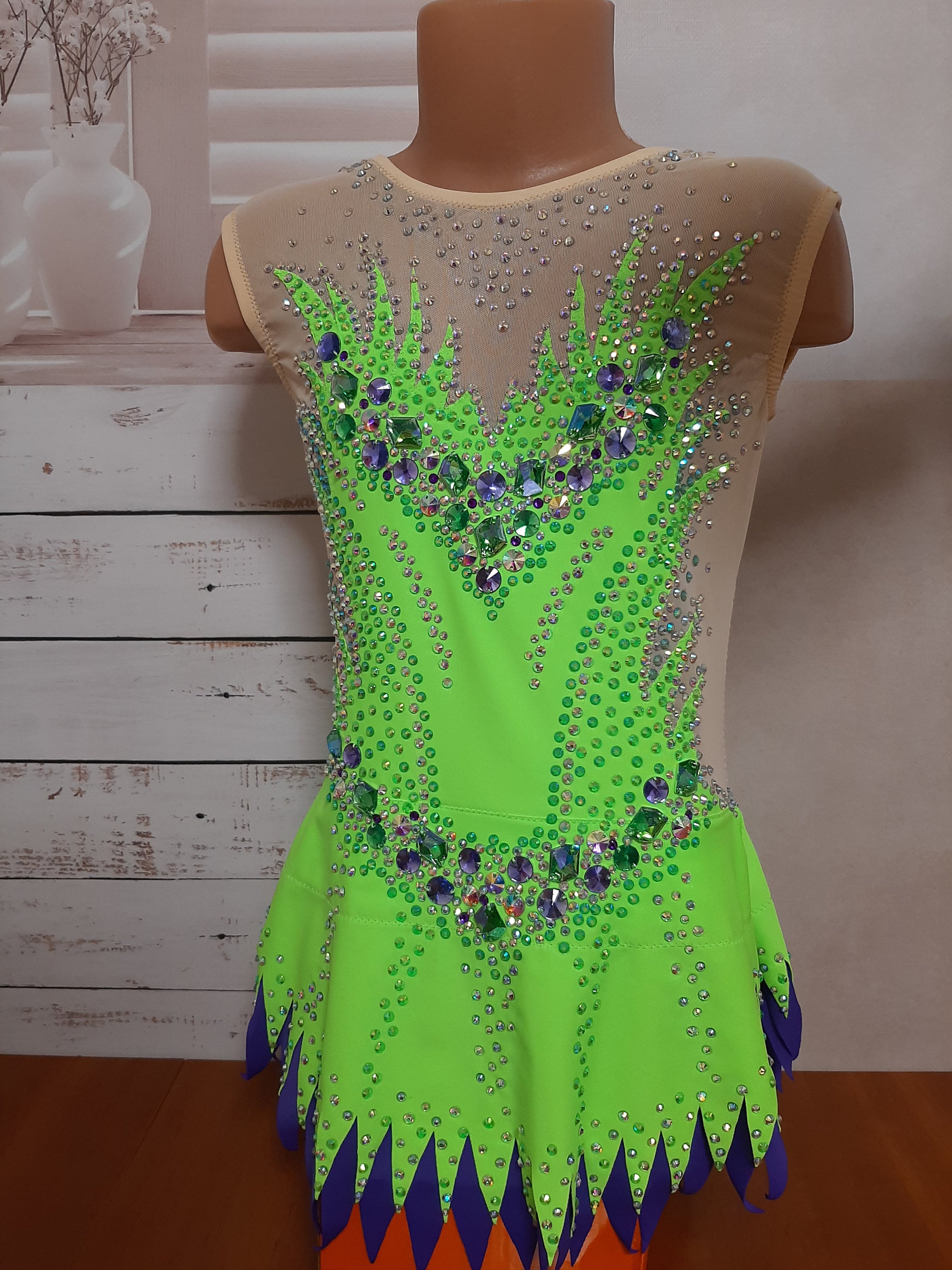Custom Made Girls Rhythmic Gymnastic Leotard, Jumpsuit or Rhythmic ...