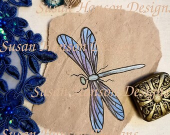 Papercraft INSTANT DOWNLOAD set of Dragonfly trace,cut,drawing aid,junk ...
