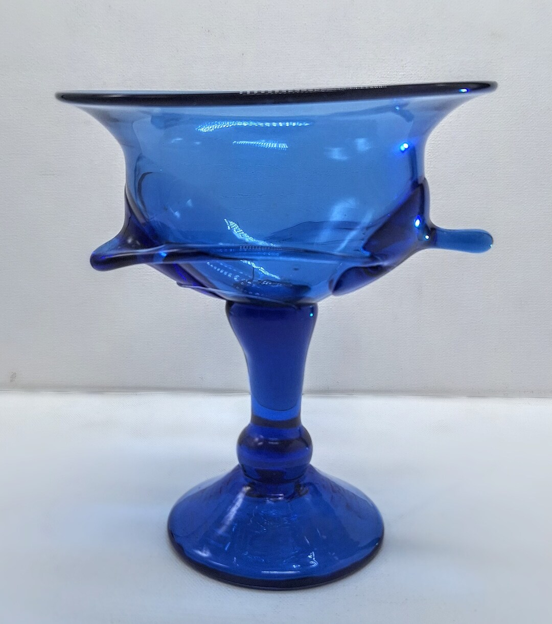 Signed Art Glass Wine Glass - Etsy