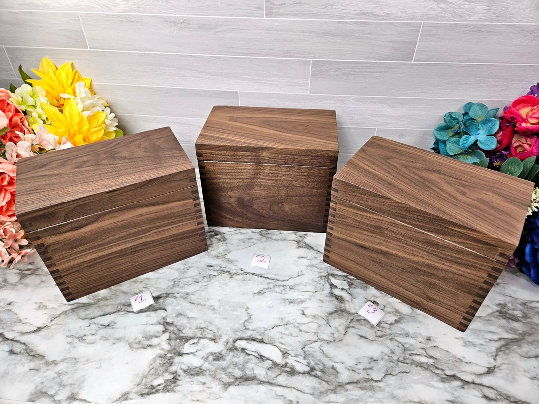 Walnut Storage Box, Choose One - Etsy