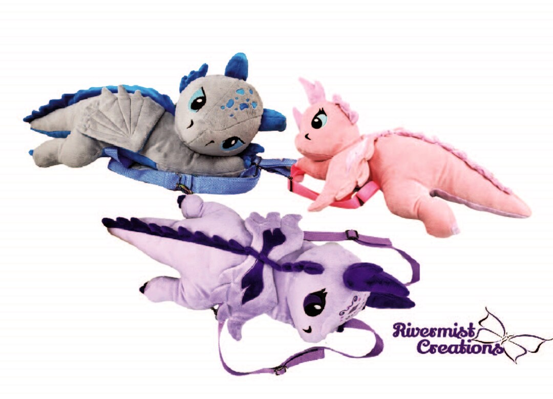 Custom Dragon Plush Backpack - Etsy