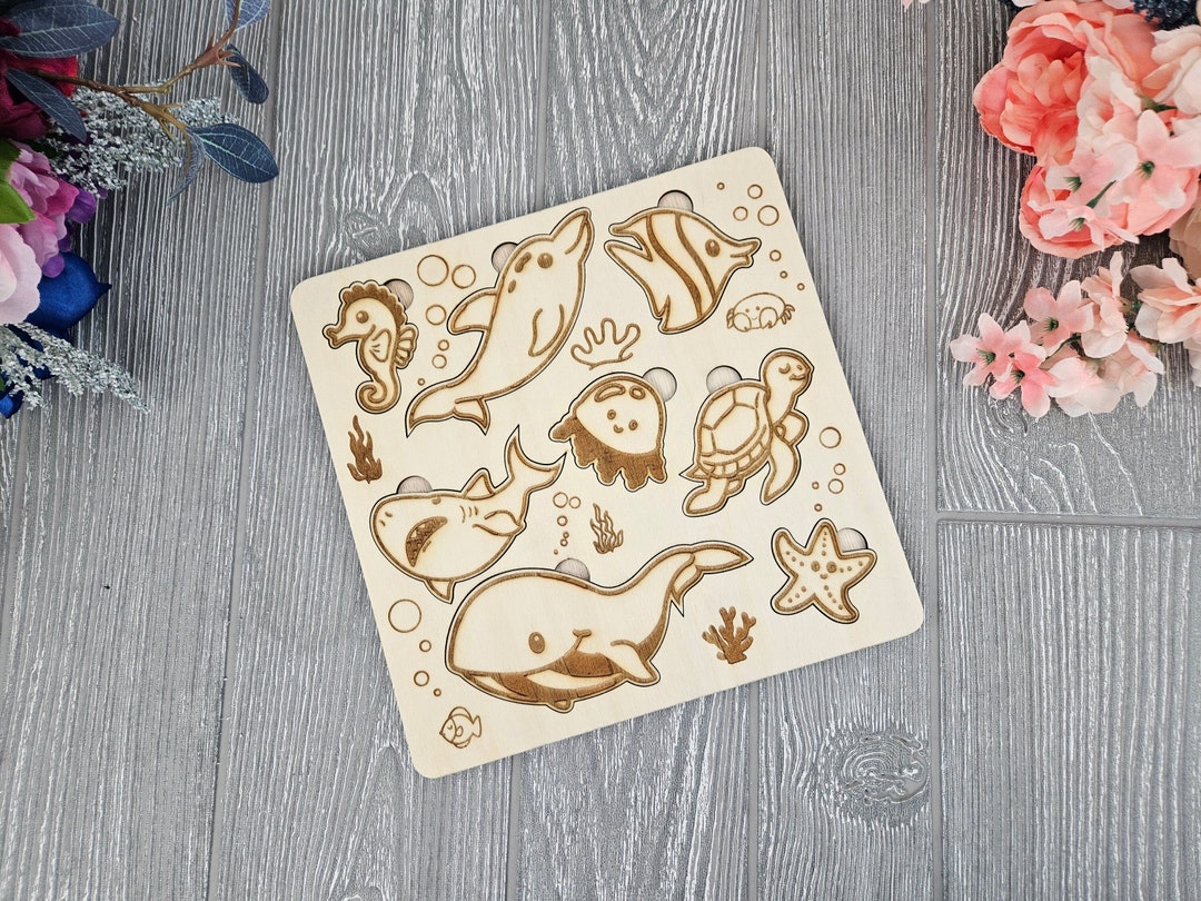 Under the Sea Wooden Montessori Puzzle - Etsy