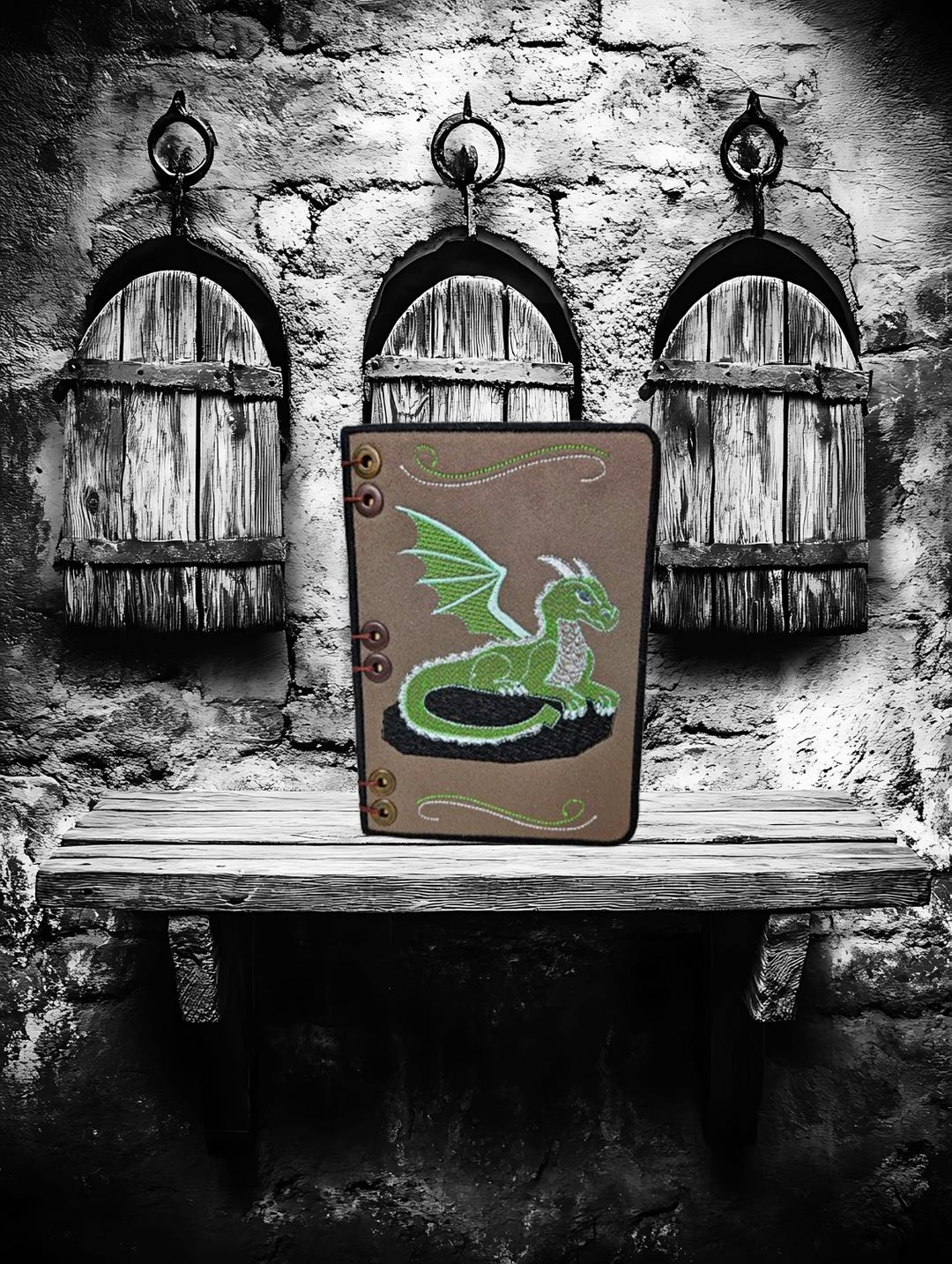 Dragon Journal or Sketch Book Covers Digital ITH Embroidery Design - Etsy