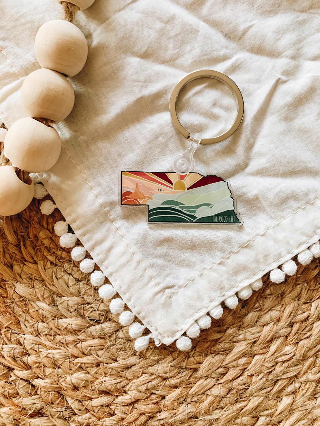 Nebraska Key Chain//acrylic Key Chain//backpack//purse//lanyard - Etsy