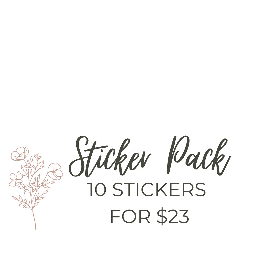 You Pick Sticker Pack (10 Stickers) | Sticker Collection | Pick Your ...