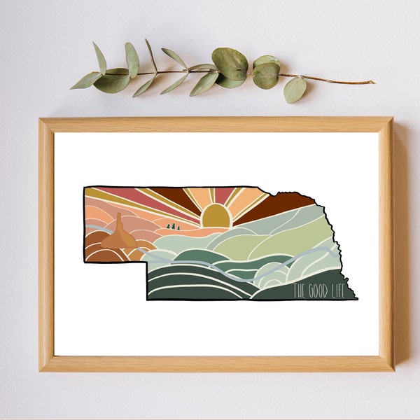 Nebraska Art - Etsy