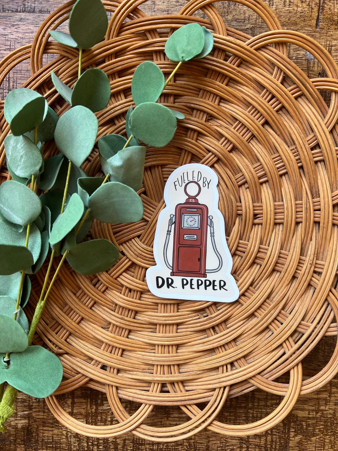 Fueled by Dr. Pepper Vinyl Sticker: Laptop, Water Bottle Decal - Etsy