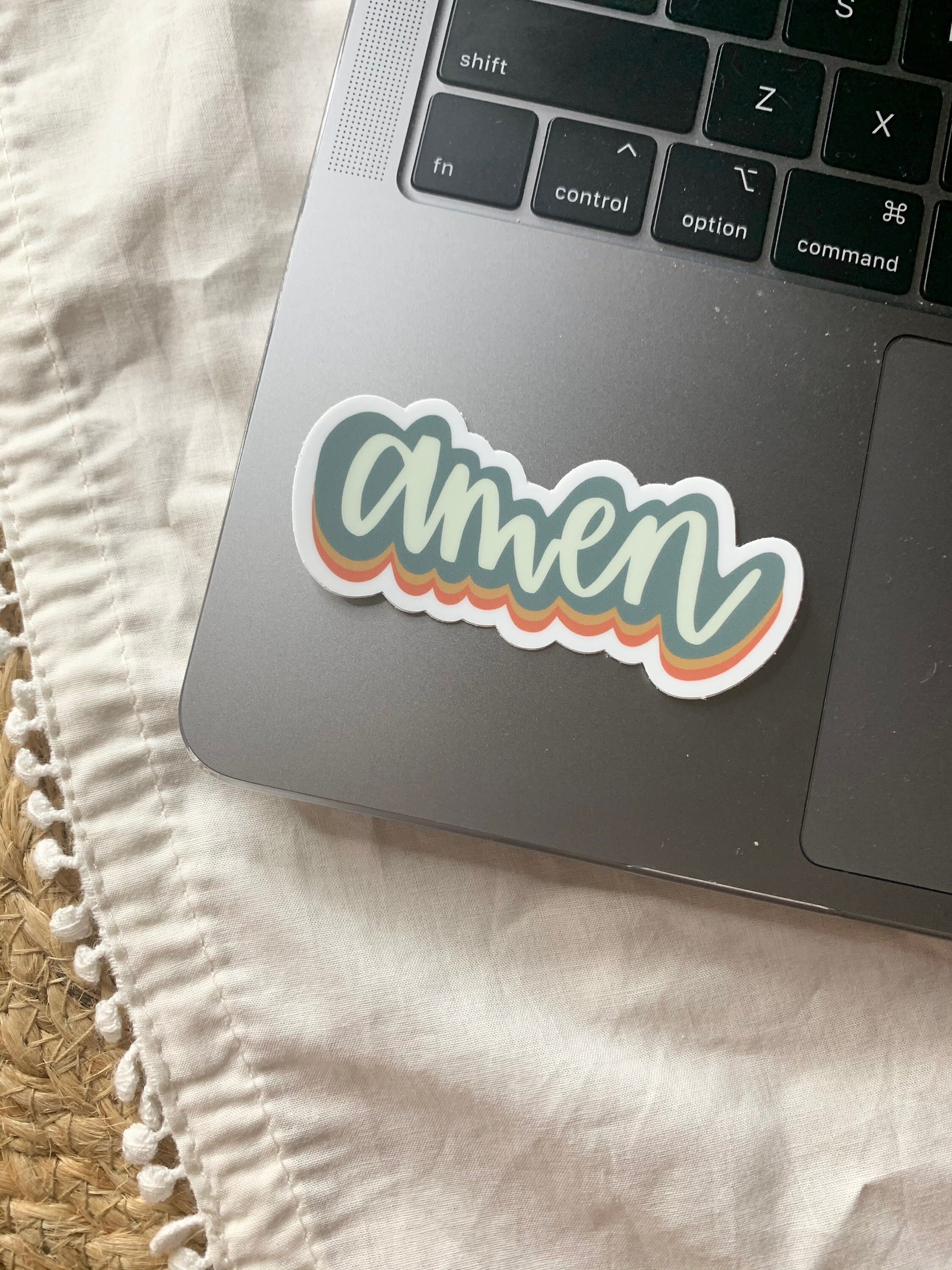 Amen Vinyl Sticker Worship Sticker Christian Sticker | Etsy