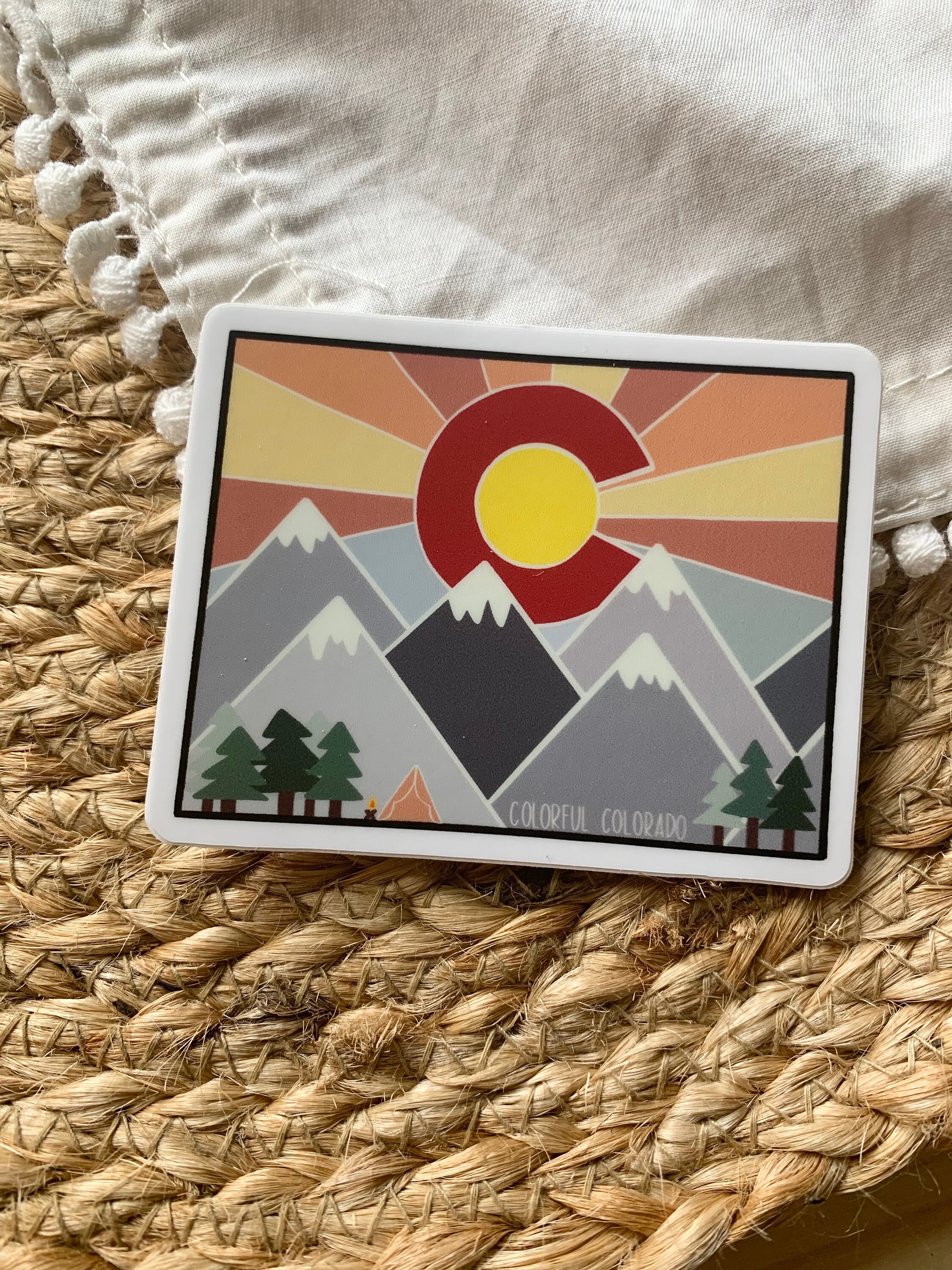 Colorado State Vinyl Sticker State Sticker Colorado | Etsy
