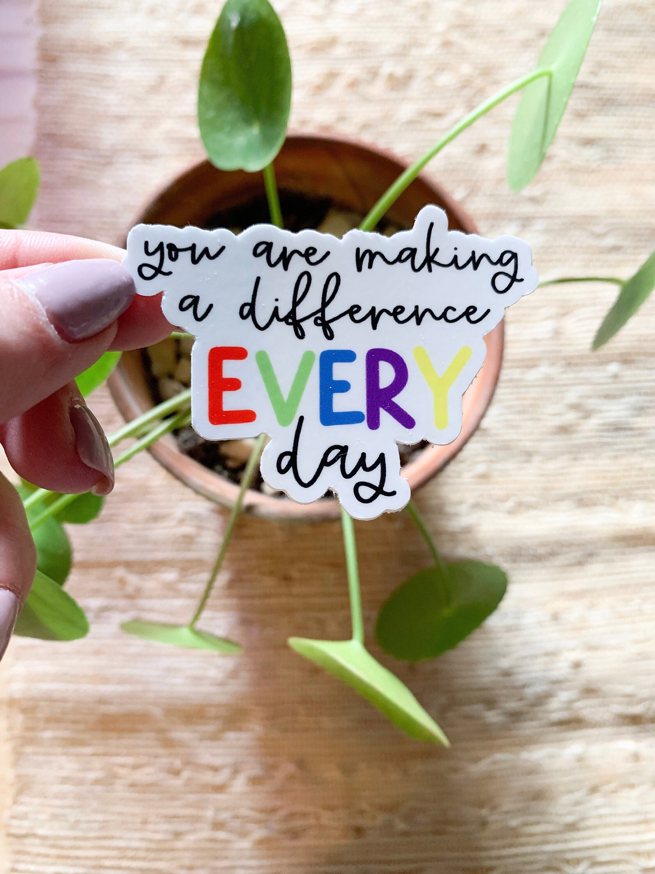 You Are Making a Difference Vinyl Sticker - Teacher, Nurse ...