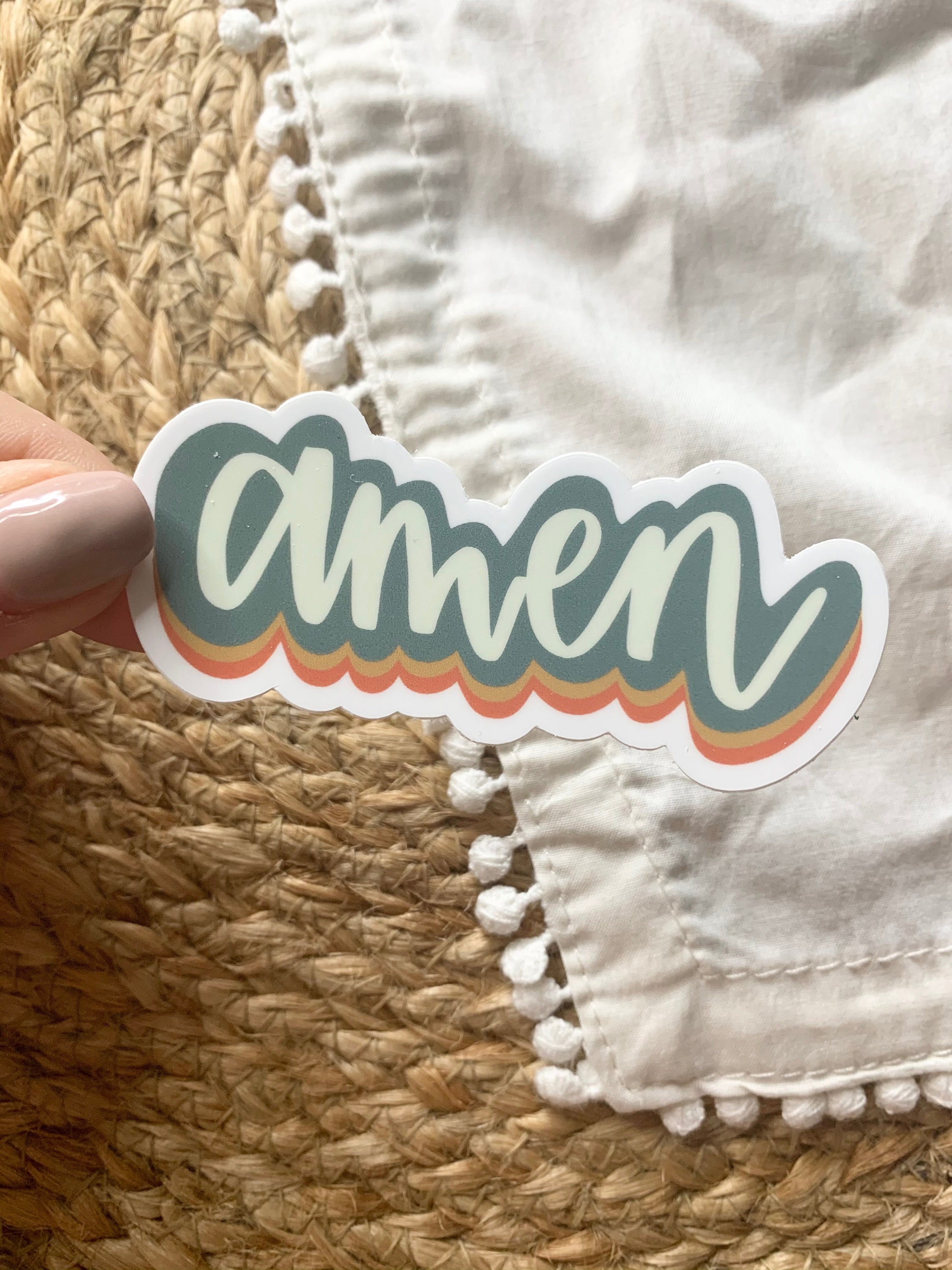 Amen vinilo pegatina / pegatina de adoración / pegatina | Etsy