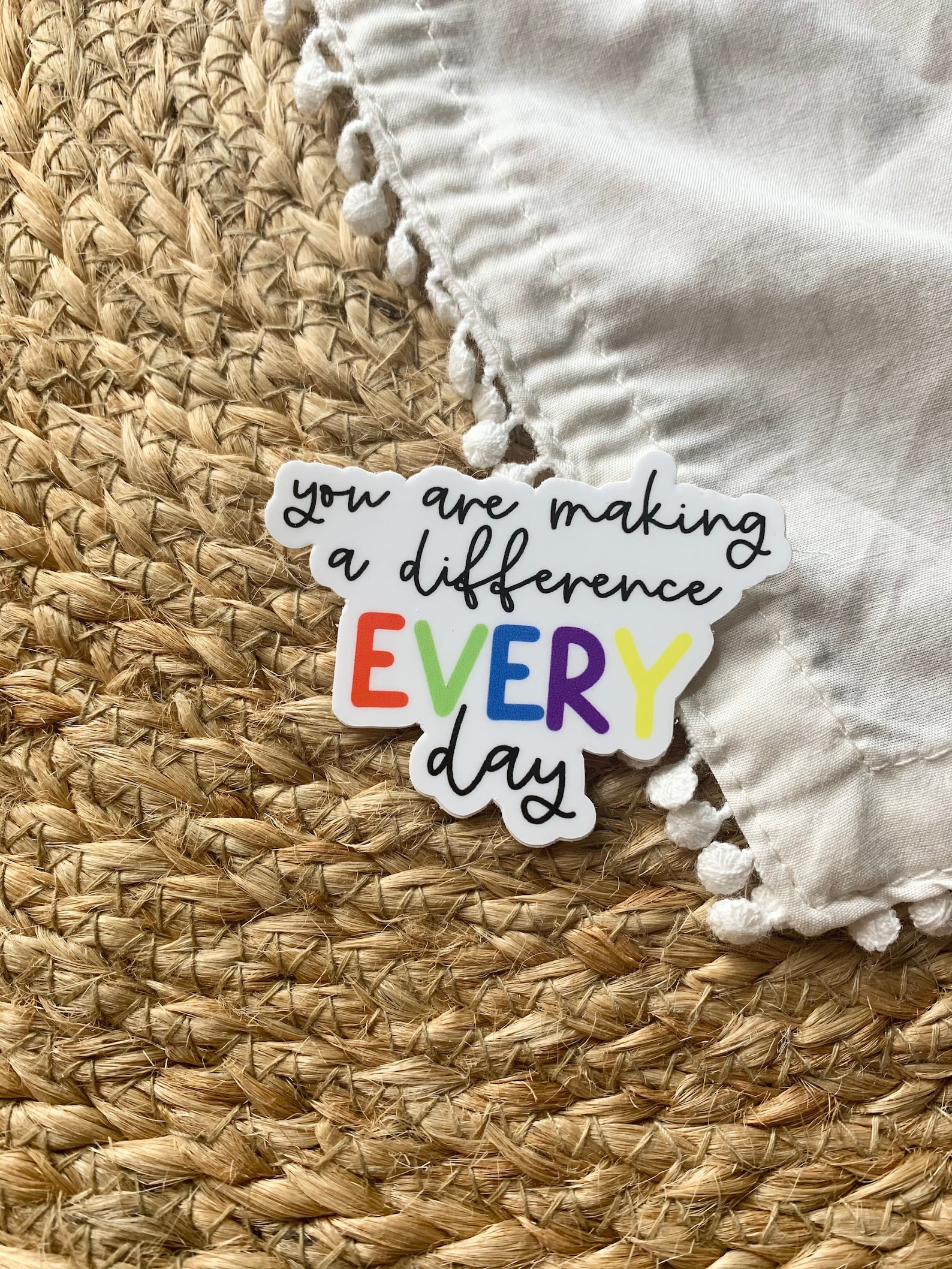 You Are Making a Difference EVERY Day//vinyl Sticker//teacher - Etsy Norway