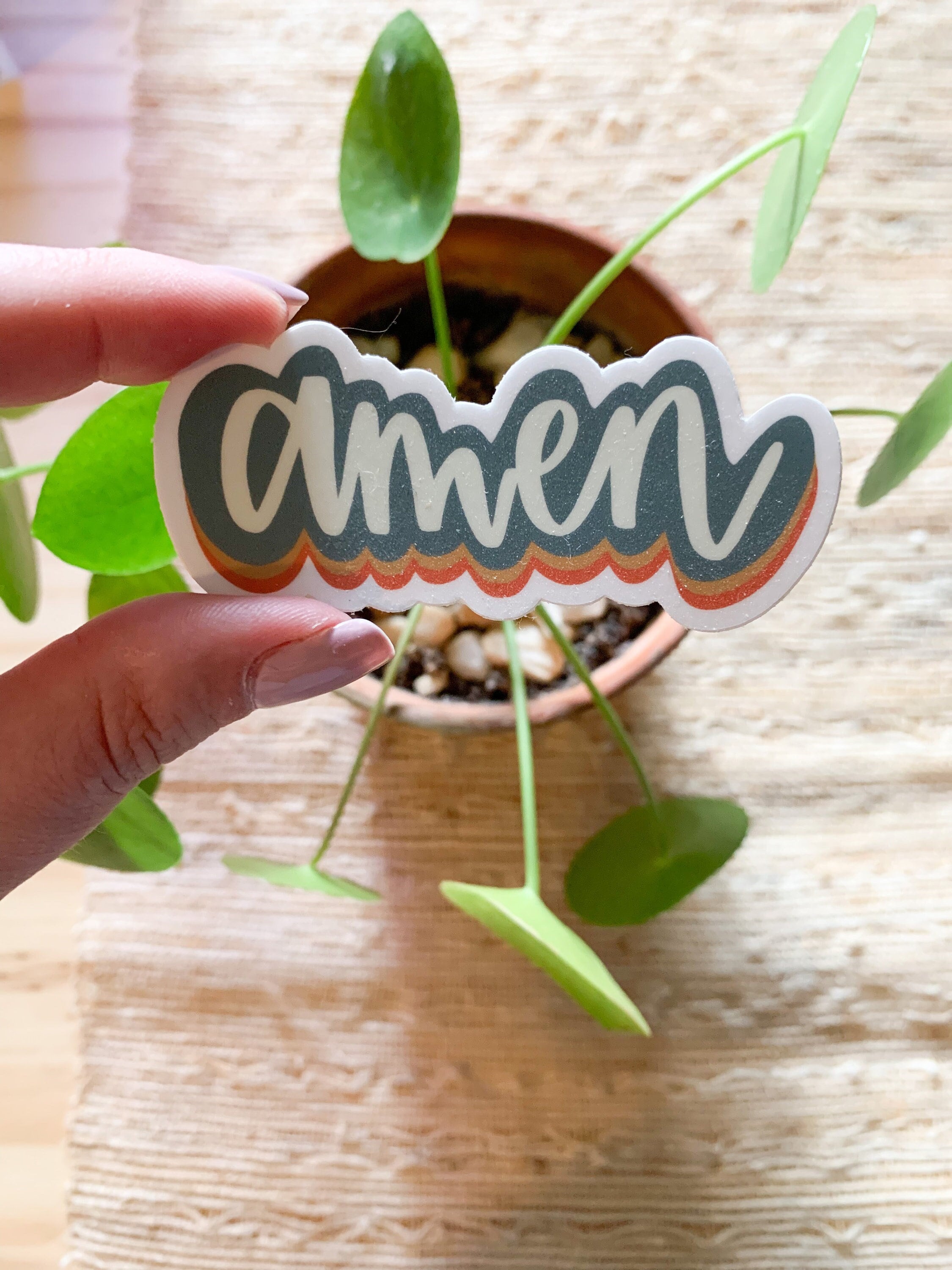 Amen Vinyl Sticker Worship Sticker Christian Sticker | Etsy