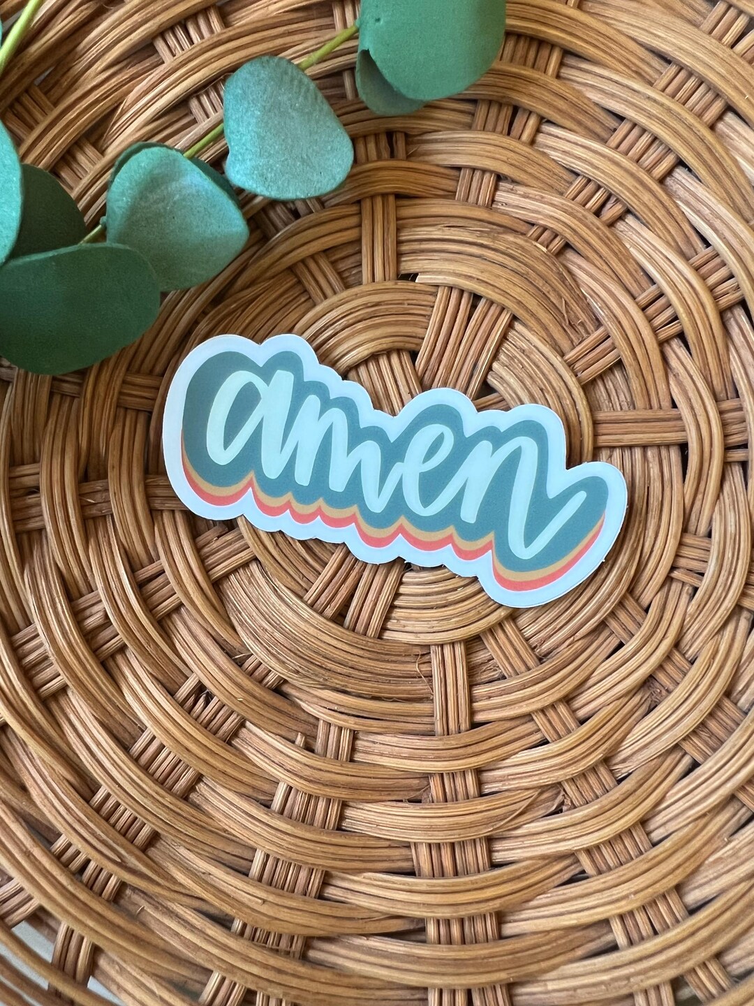 Amen Vinyl Sticker: Christian Laptop Decal (3x1.42 Inches) - Etsy