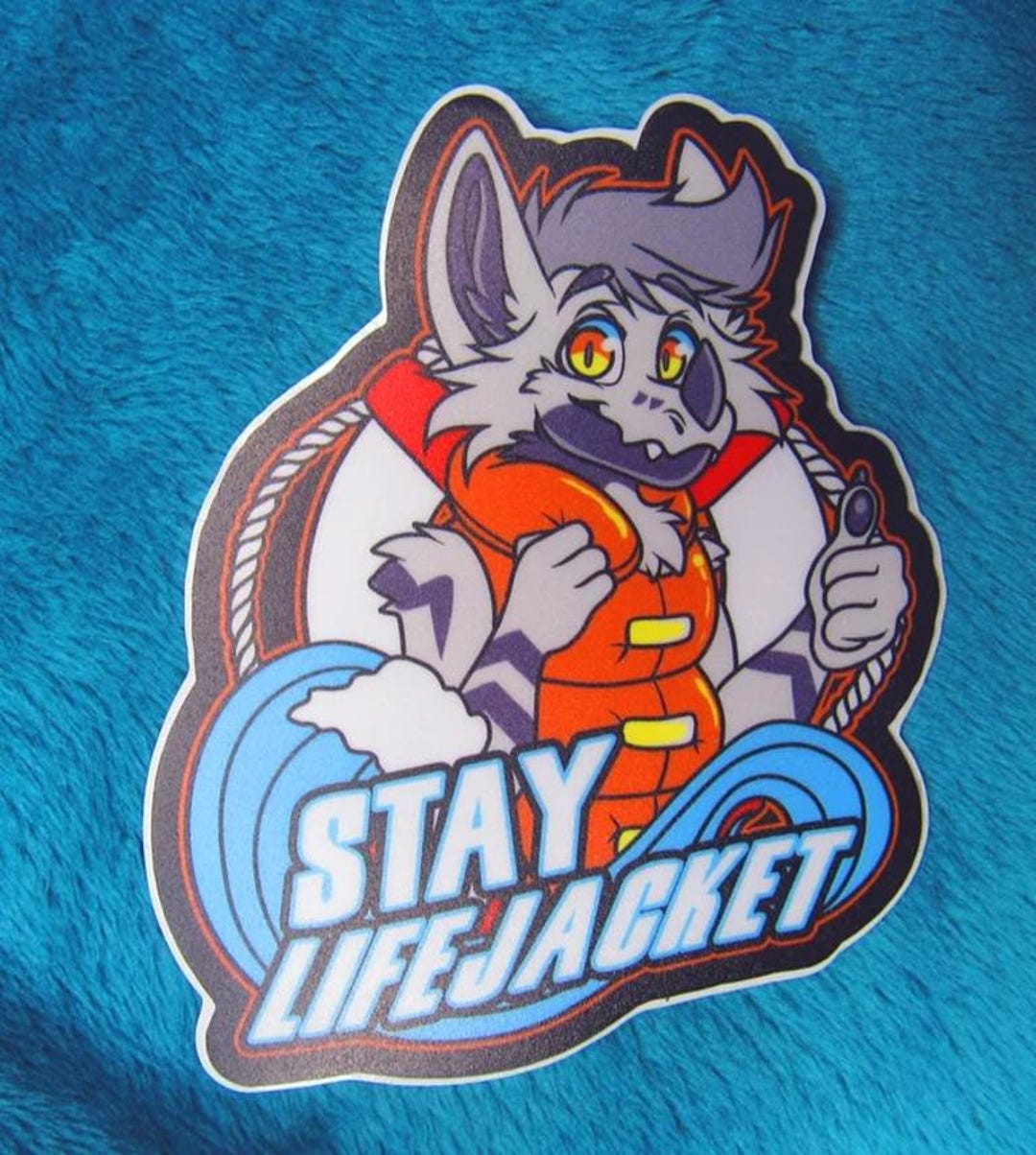 Stay Life Jacket Sticker - Etsy