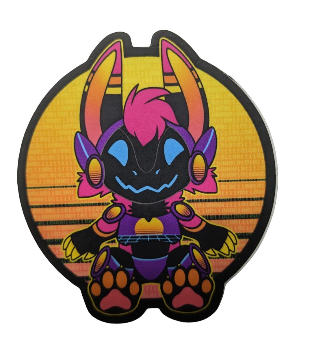 Synthwave Protogen Sticker - Etsy
