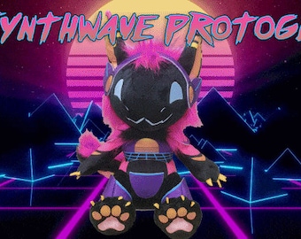 Protogen Toy, Plush Proto, Poseable Art Doll, Protogen - Etsy