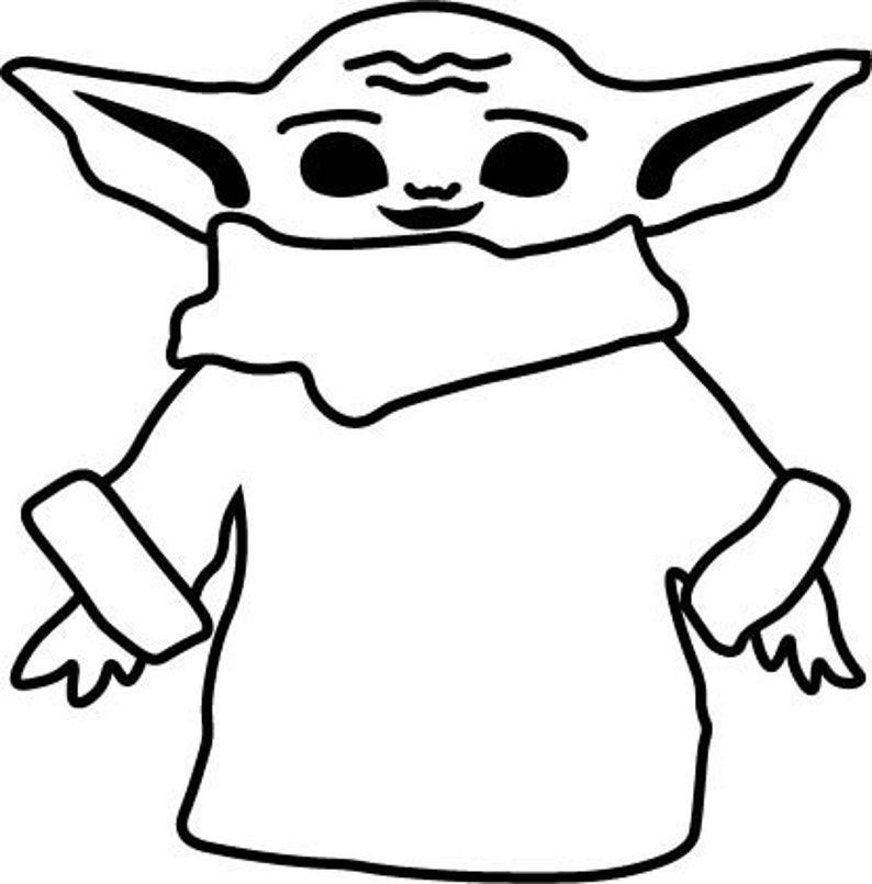 Space Baby Outline Digital SVG/DFX Files - Etsy