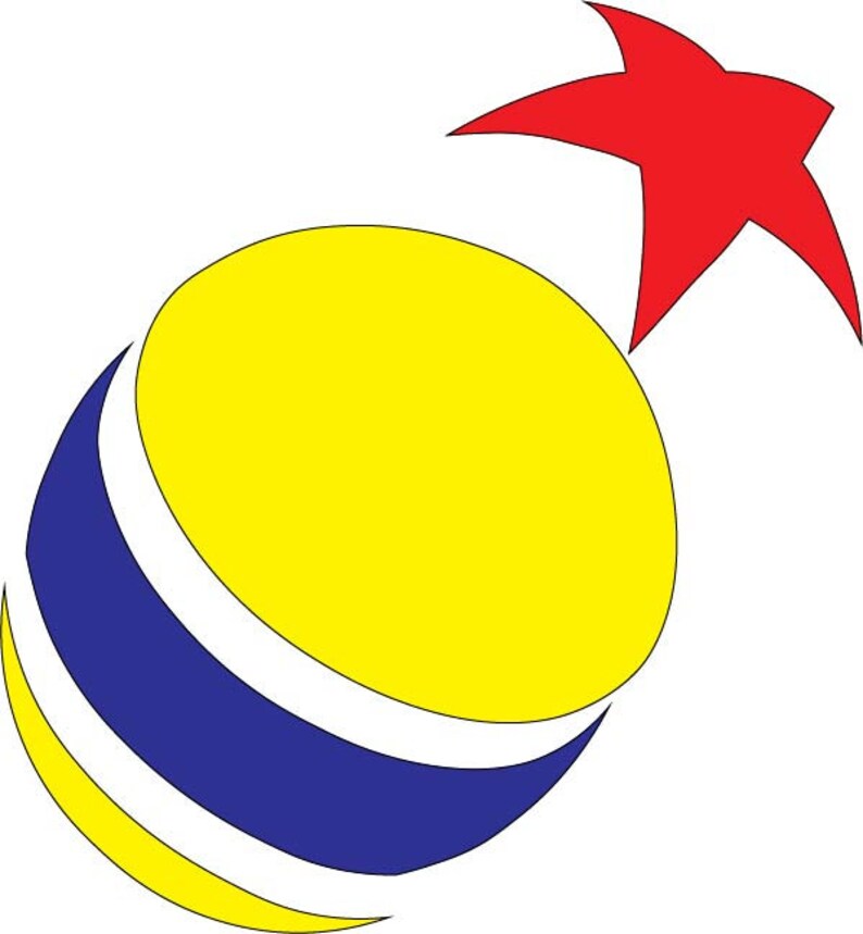 Star Ball - Digital SVG and DFX Files - Etsy