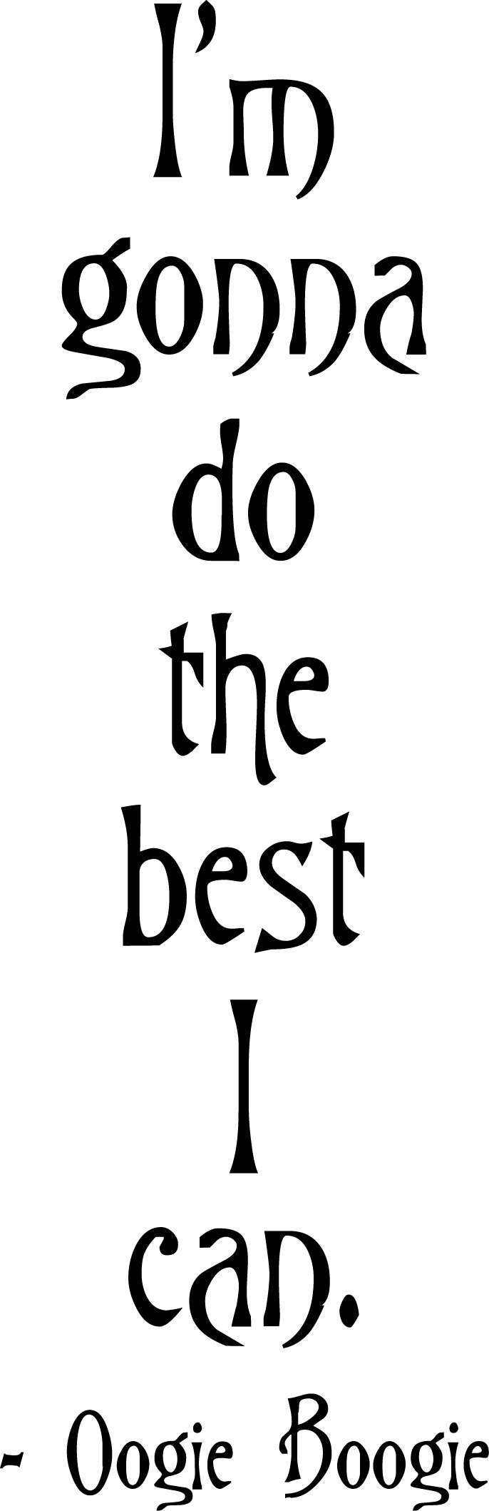 Oogie Boogie "best I Can" Quote - Digital SVG File - Etsy