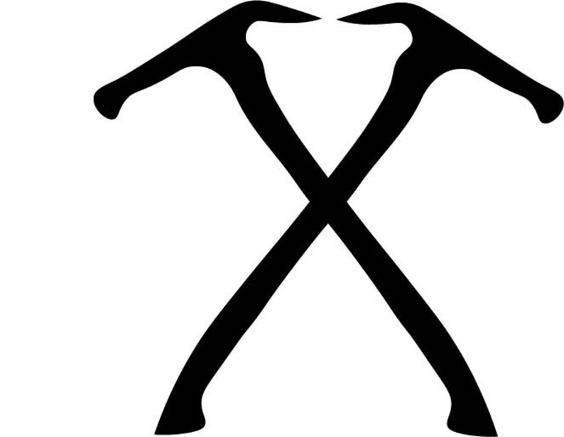 Crossed Ice Axes - Digital SVG File - Etsy
