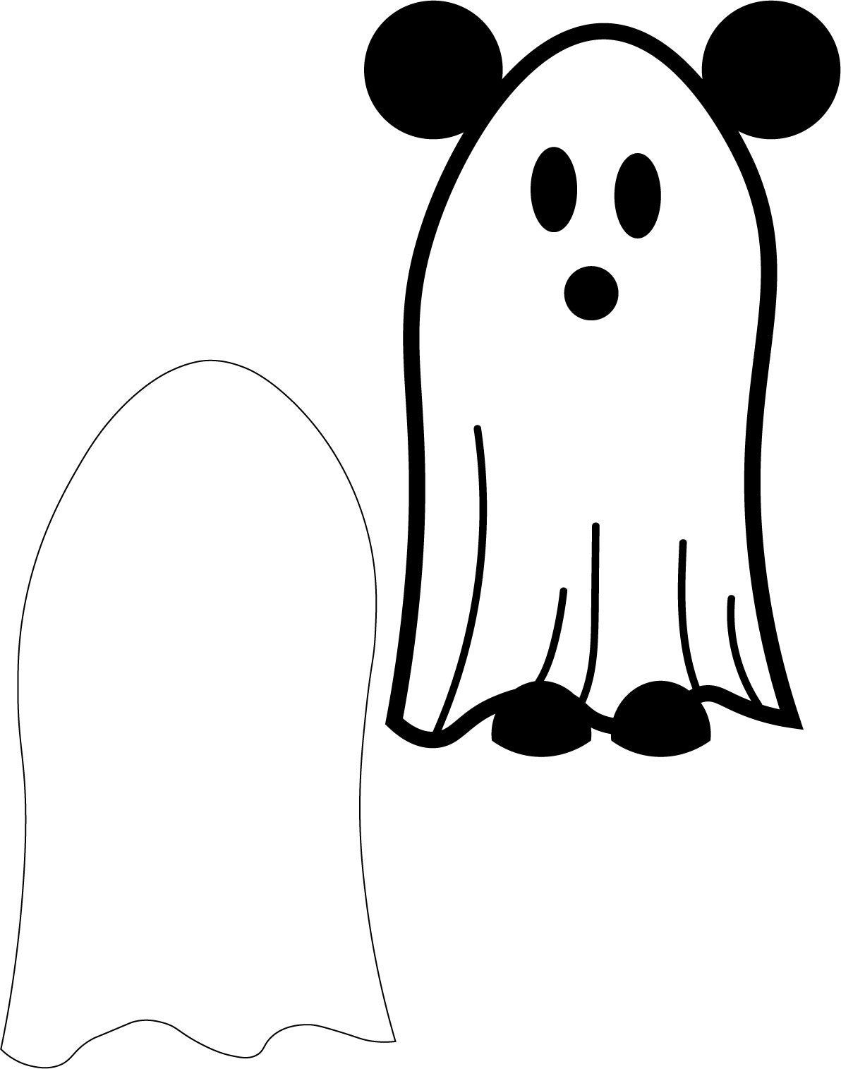 Ghost Mouse Digital SVG File - Etsy