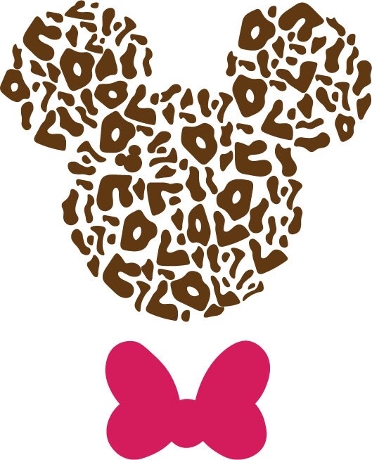 Animal Print Mouse Head Silhouette- Digital SVG File - Etsy
