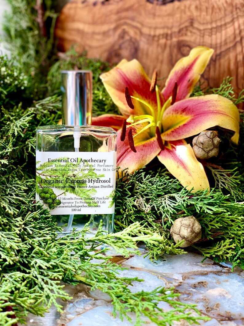 Organic Cypress Hydrosol Cupressus Sempervirens Artisan Etsy