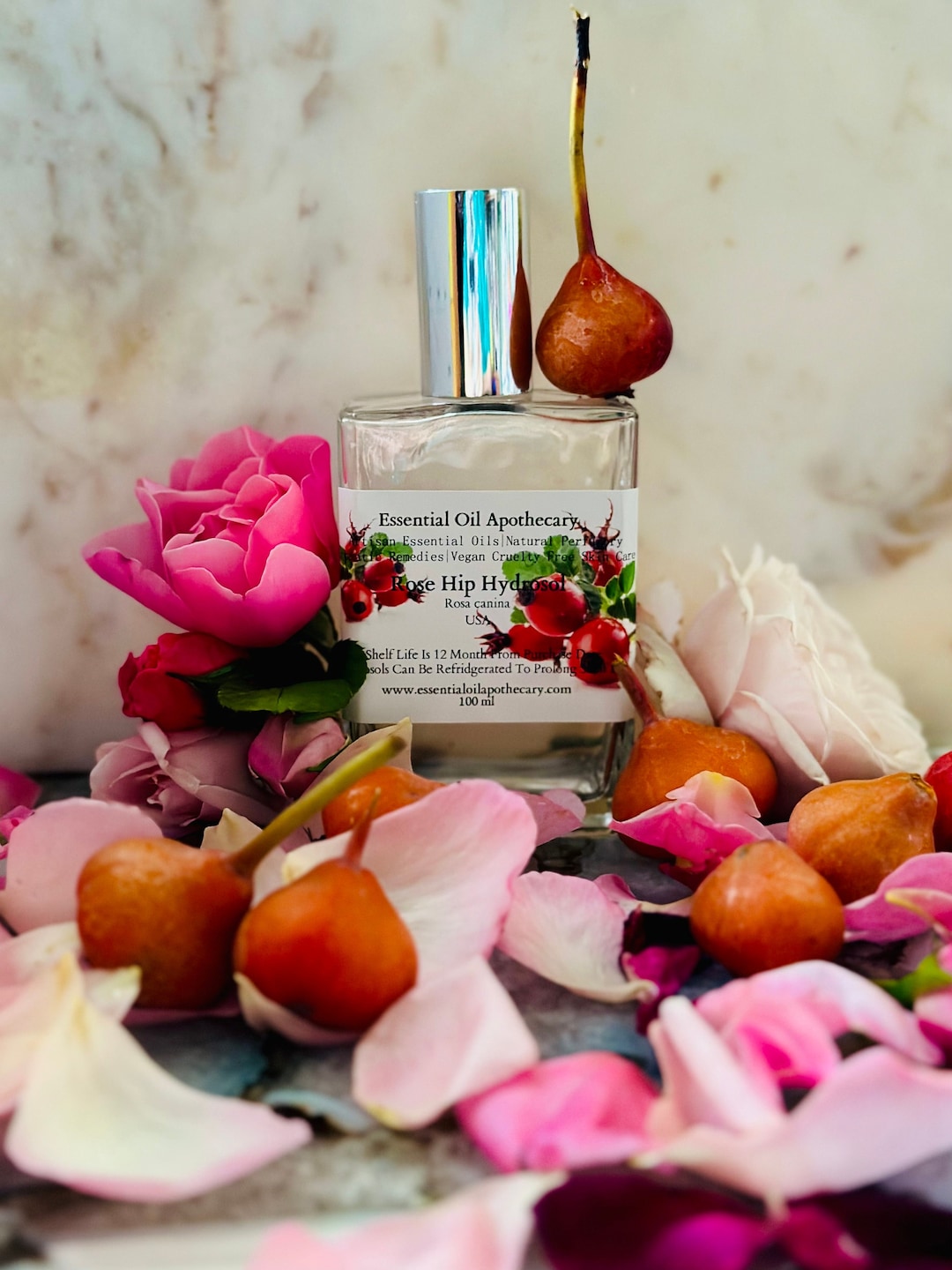 Rosehip Hydrosol Distilled at Our Apothecary Wild Rosa Canina Rosehips ...