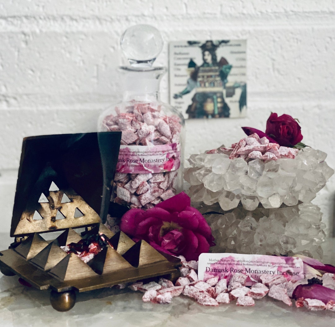 Damask Rose Monastery Incense Premium Handmade Frankincense Greece ...