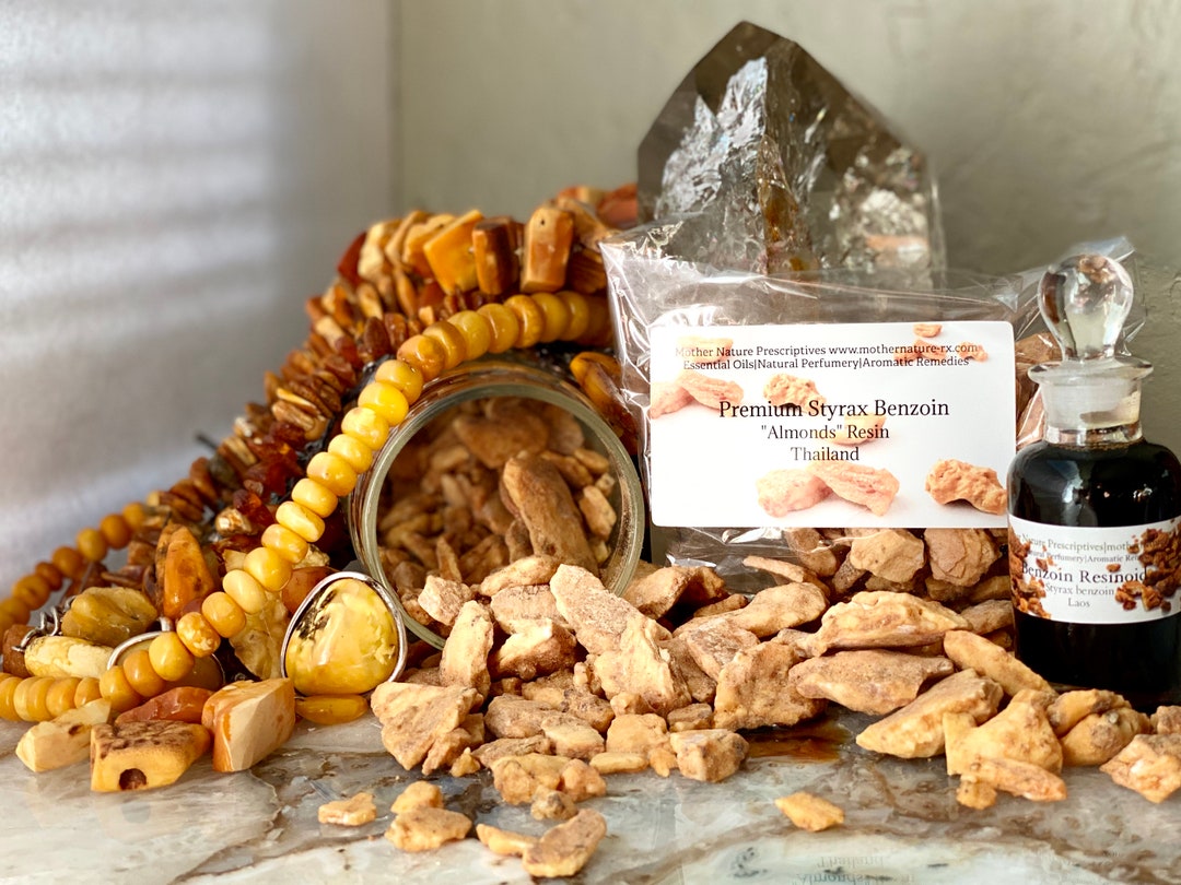 Benzoin Resin "almonds" Premium Benzoin Styrax Benzoides Incense ...