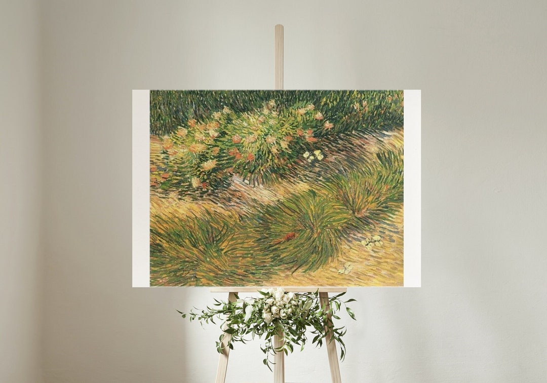 Van Gogh Grass and Butterflies, Wall Art, AI Art, Digital Download, Printable Vintage Art ...