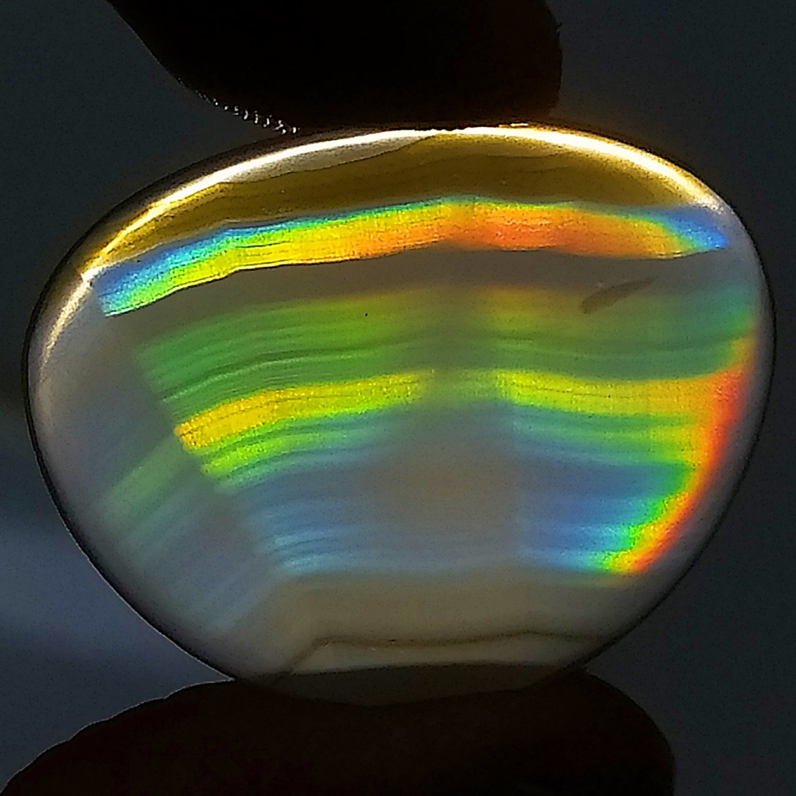 14ct 'A' Grade Rainbow IRIS AGATE Multi-Color Fire | Etsy
