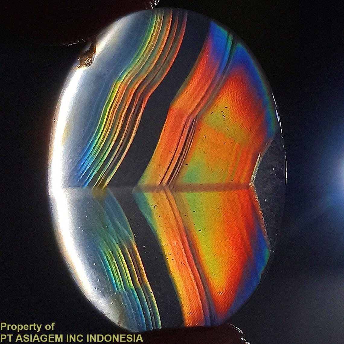 18ct 'A' Grade Rainbow IRIS AGATE Multi-Color Fire | Etsy