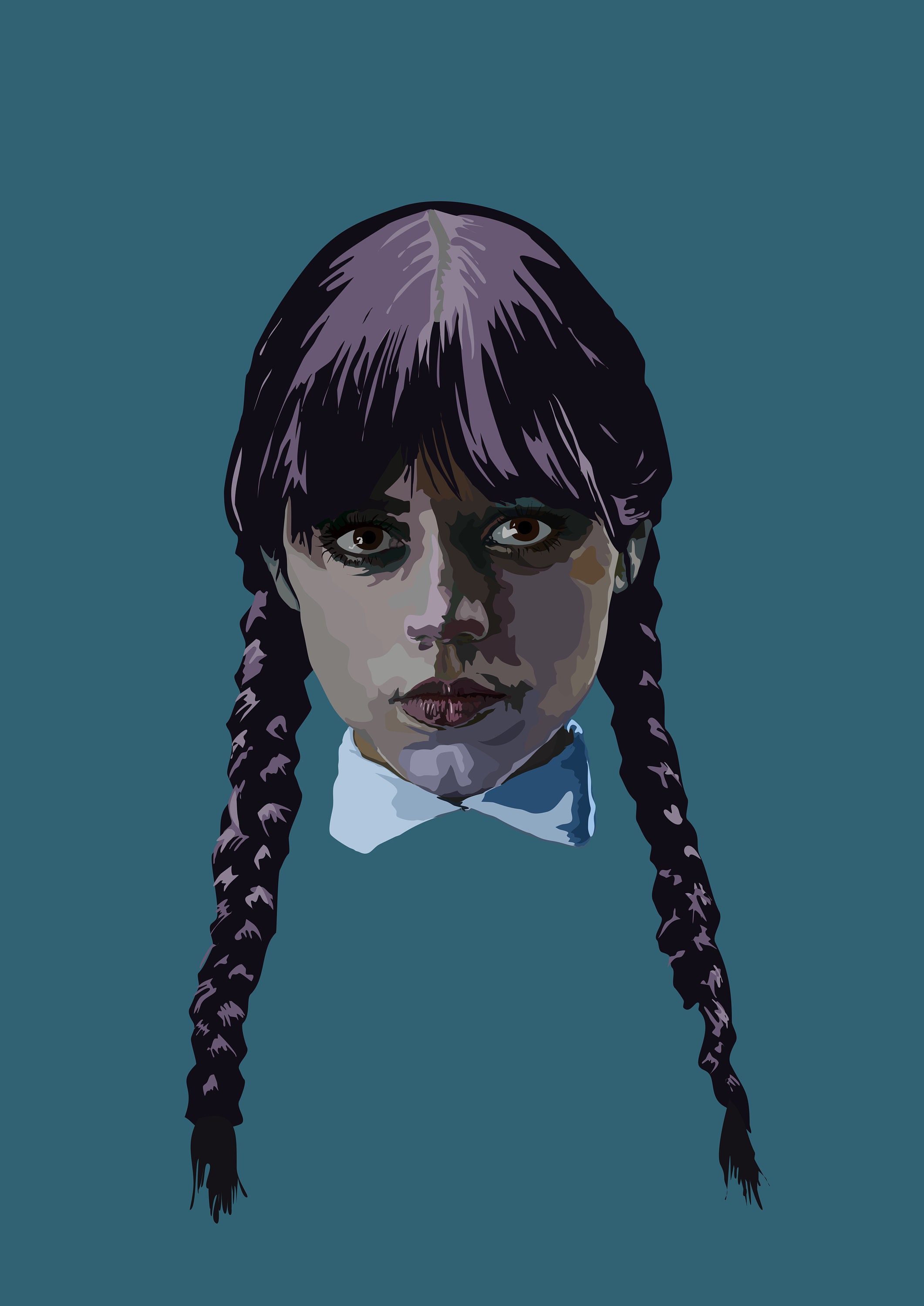 Wednesday Addams Art Print, Original Limited Edition, Gift, Memorabilia ...