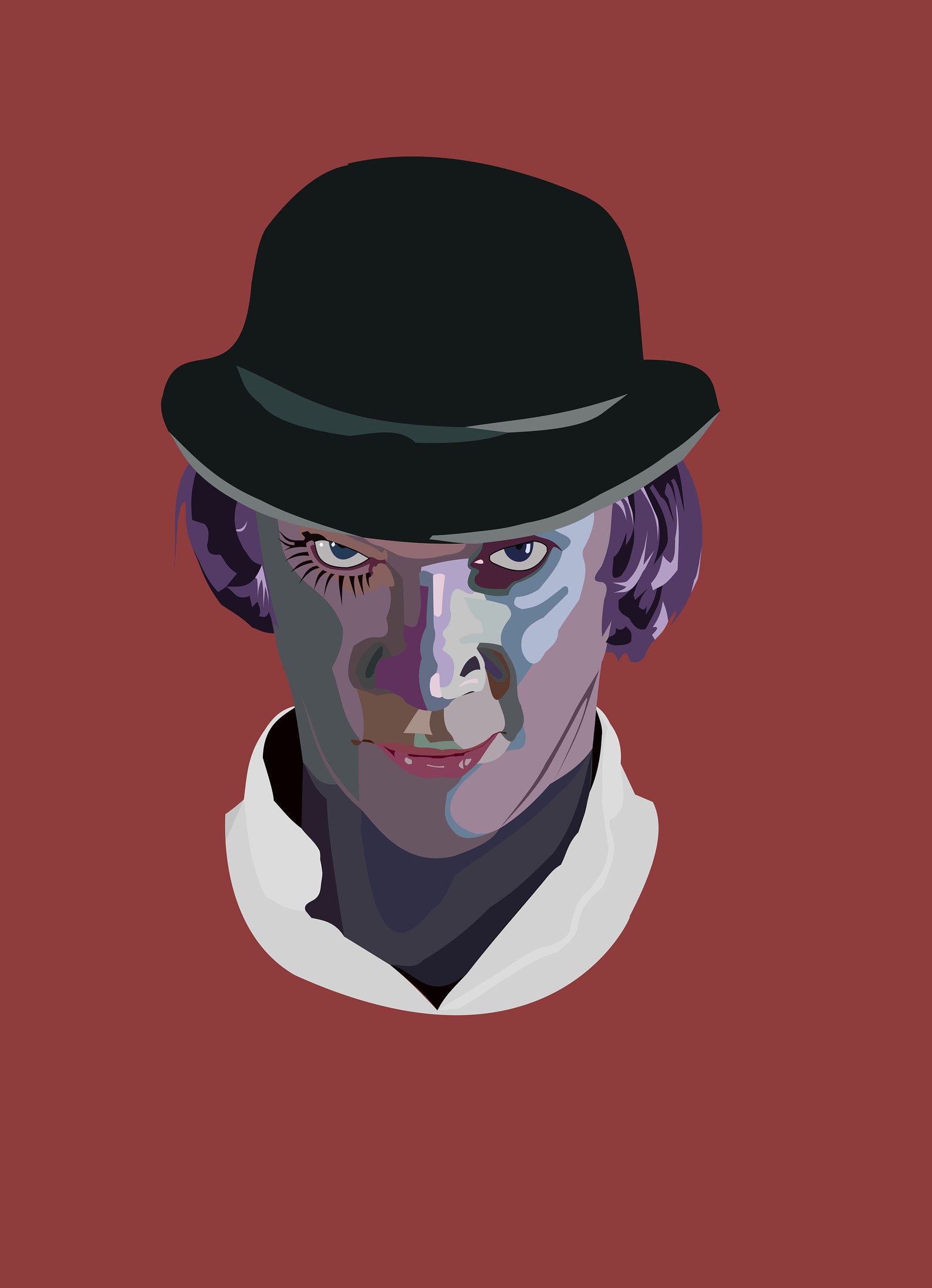 A Clockwork Orange Alex Hand Illustrated Movie Print, Art Print ...