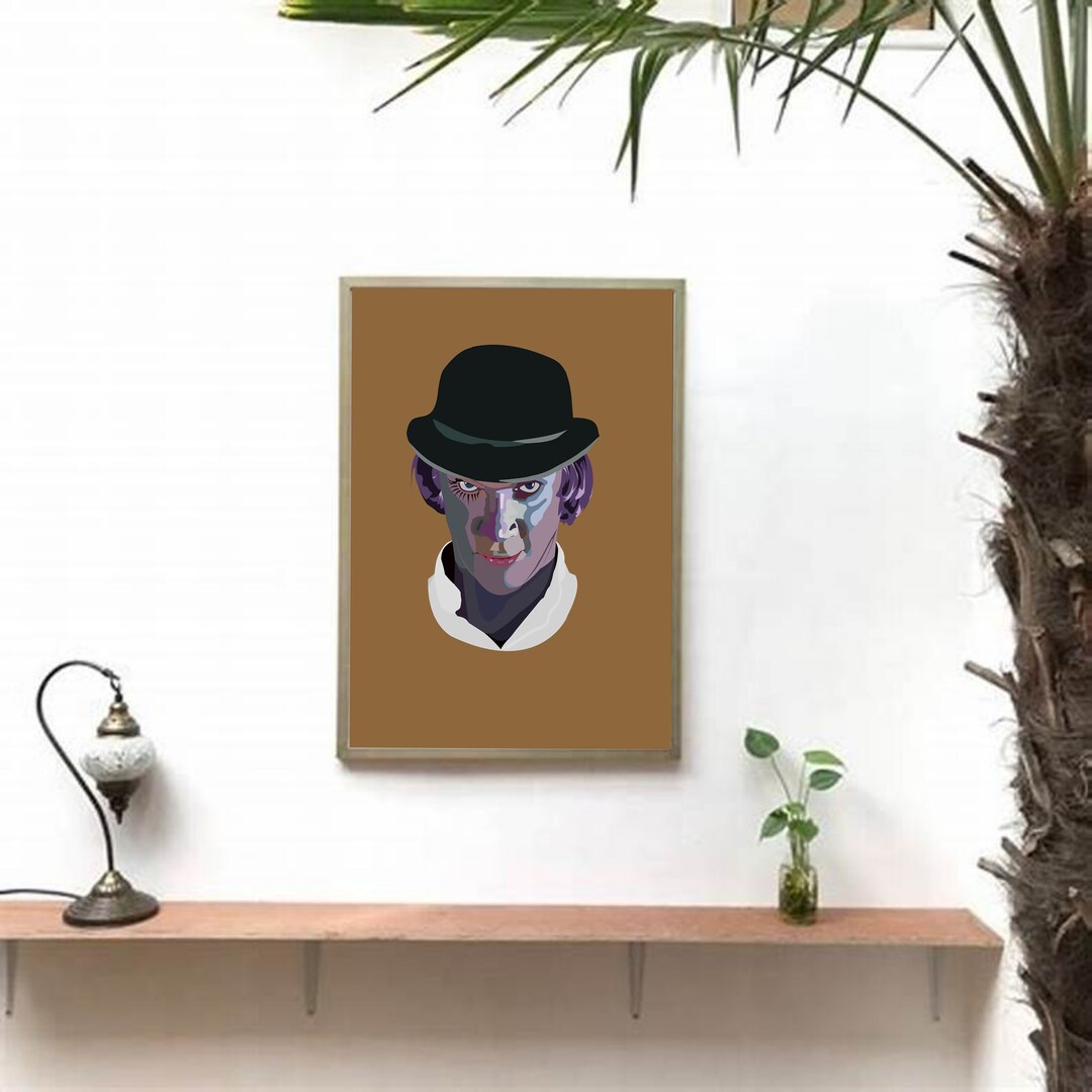 A Clockwork Orange Alex Hand Illustrated Movie Print, Art Print ...