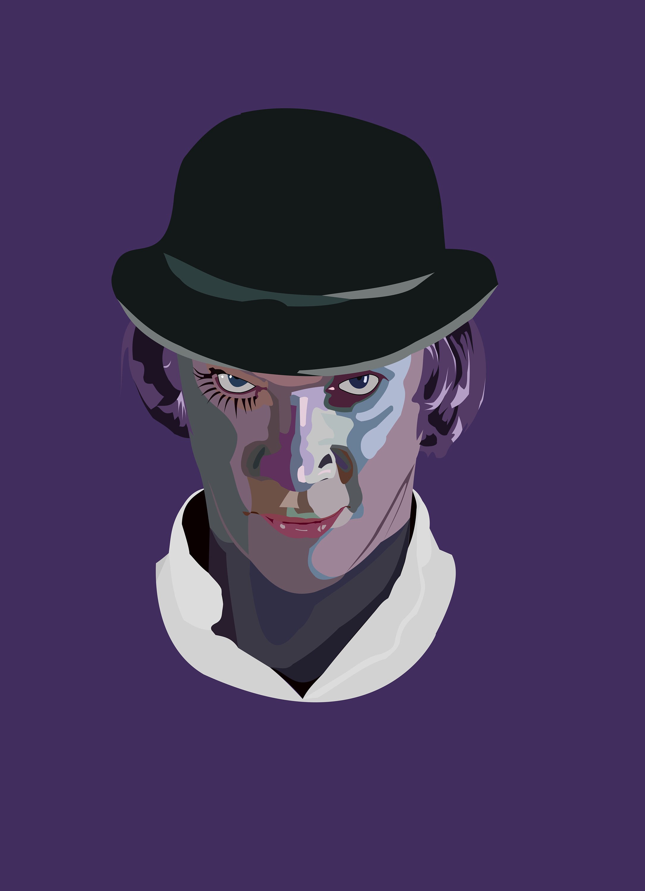 A Clockwork Orange Alex Hand Illustrated Movie Print, Art Print ...