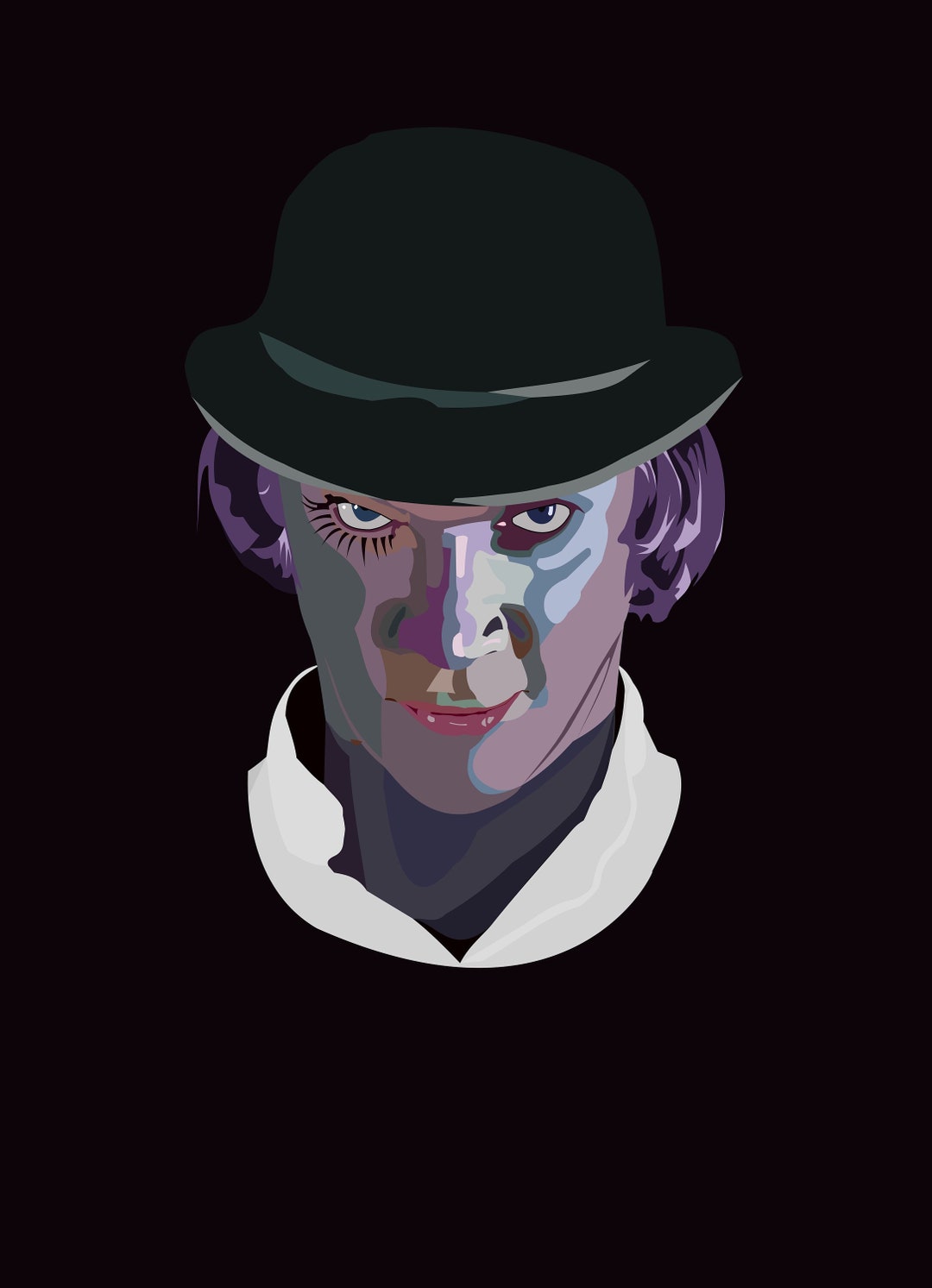A Clockwork Orange Alex Hand Illustrated Movie Print, Art Print ...