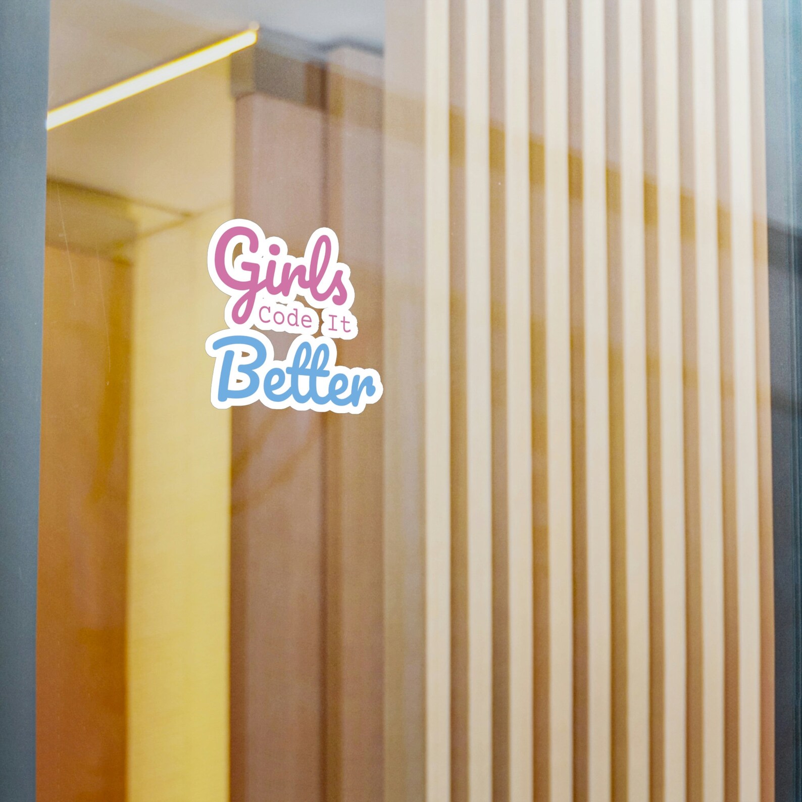 Sticker for Female Coder | Sticker for Laptop | Girls Code It Better ...